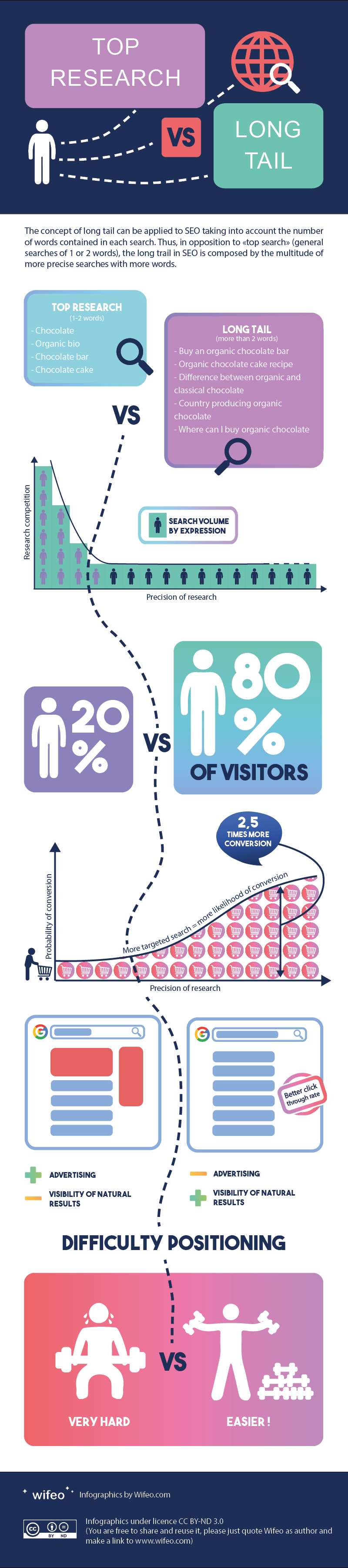 Infographics SEO: Importance of concept of "Long Tail" for a success ...